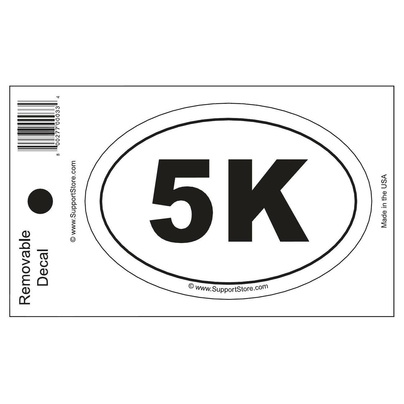 Durable 5K Bumper Sticker Decal - Oval - Buy Now – Support Store