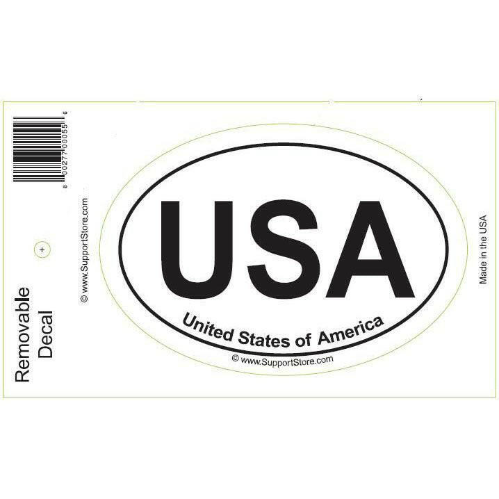 USA United States of America Oval Removable Decal - Order Now – Support ...