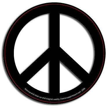 Peace Sign Car Magnet - Peace Symbol - Peace Sign Magnet – Support Store