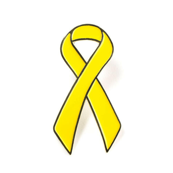 High Quality Yellow Awareness Ribbon Lapel Pin - Buy Now – Support Store